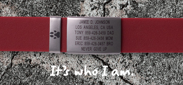 Wrist ID Elite Silicone Clasp ID Bracelet | 19 MM | Slate | ROAD iD